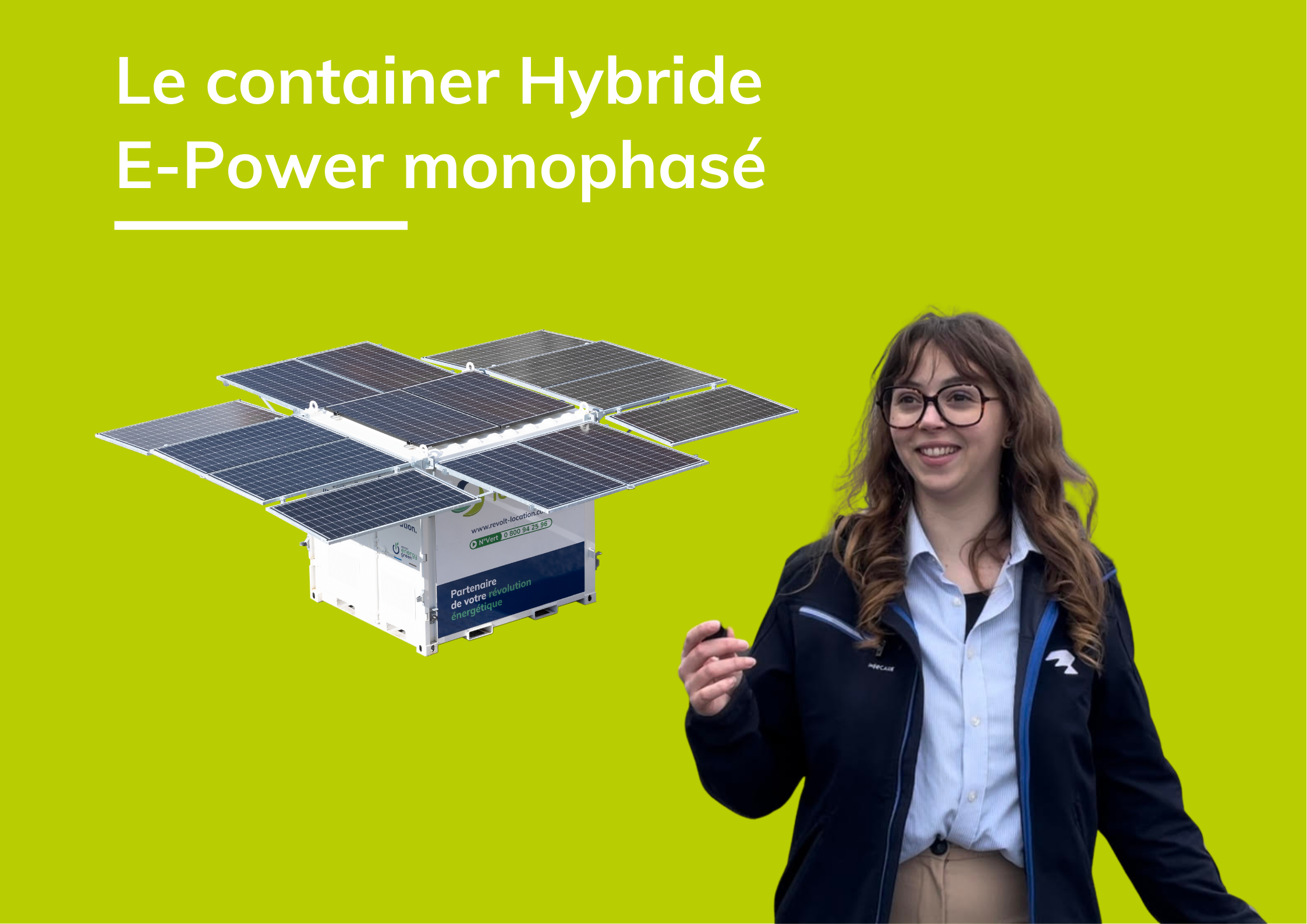 Le container Hybride E-Power monphasé
